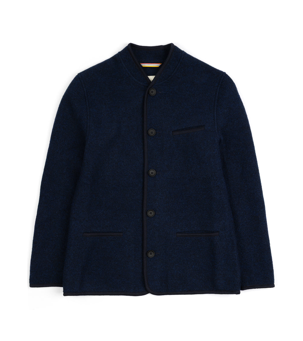 Alpe Piano Francesco Felted Wool Jacket: Navy