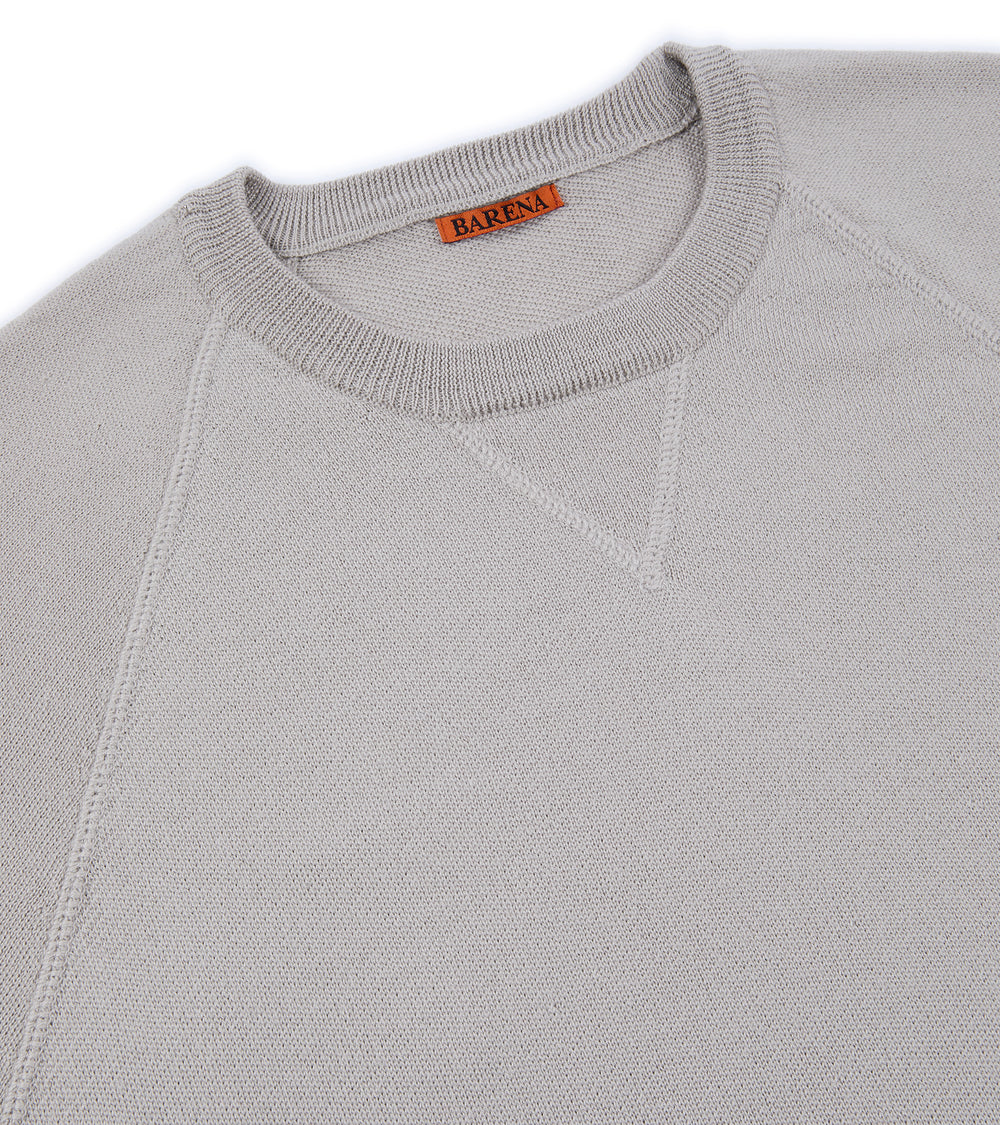 Barena Griego Basilio Merino Knit Sweatshirt: Grey