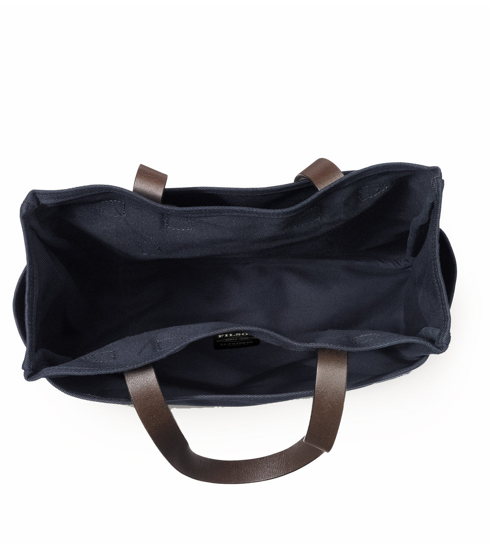 Filson Rugged Twill Open Tote Bag: Navy