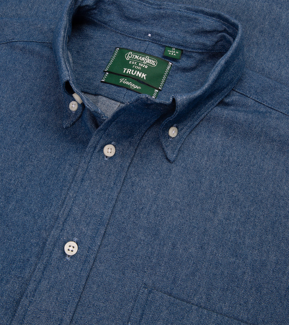 Gitman Vintage Denim Shirt: Light Blue
