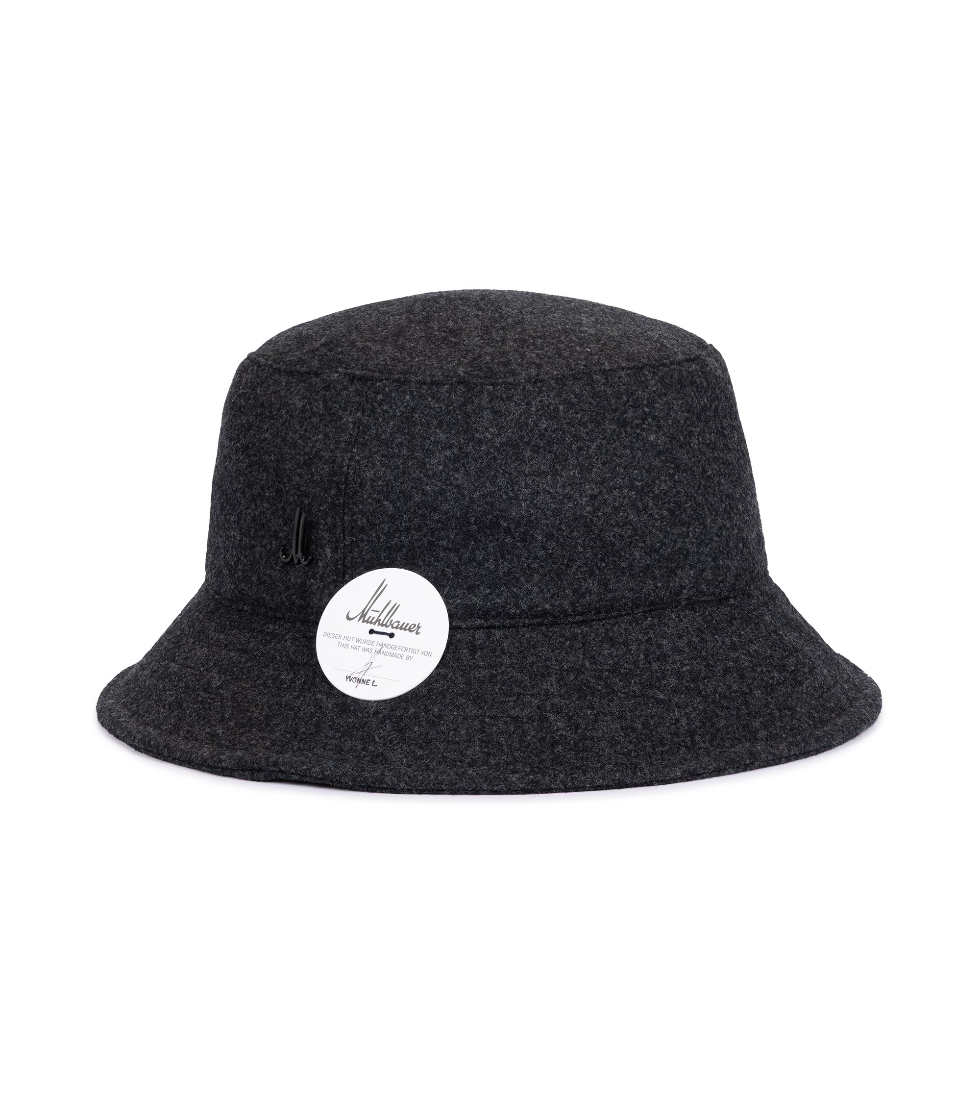 Mühlbauer Joost Loden Wool Bucket Hat: Anthracite