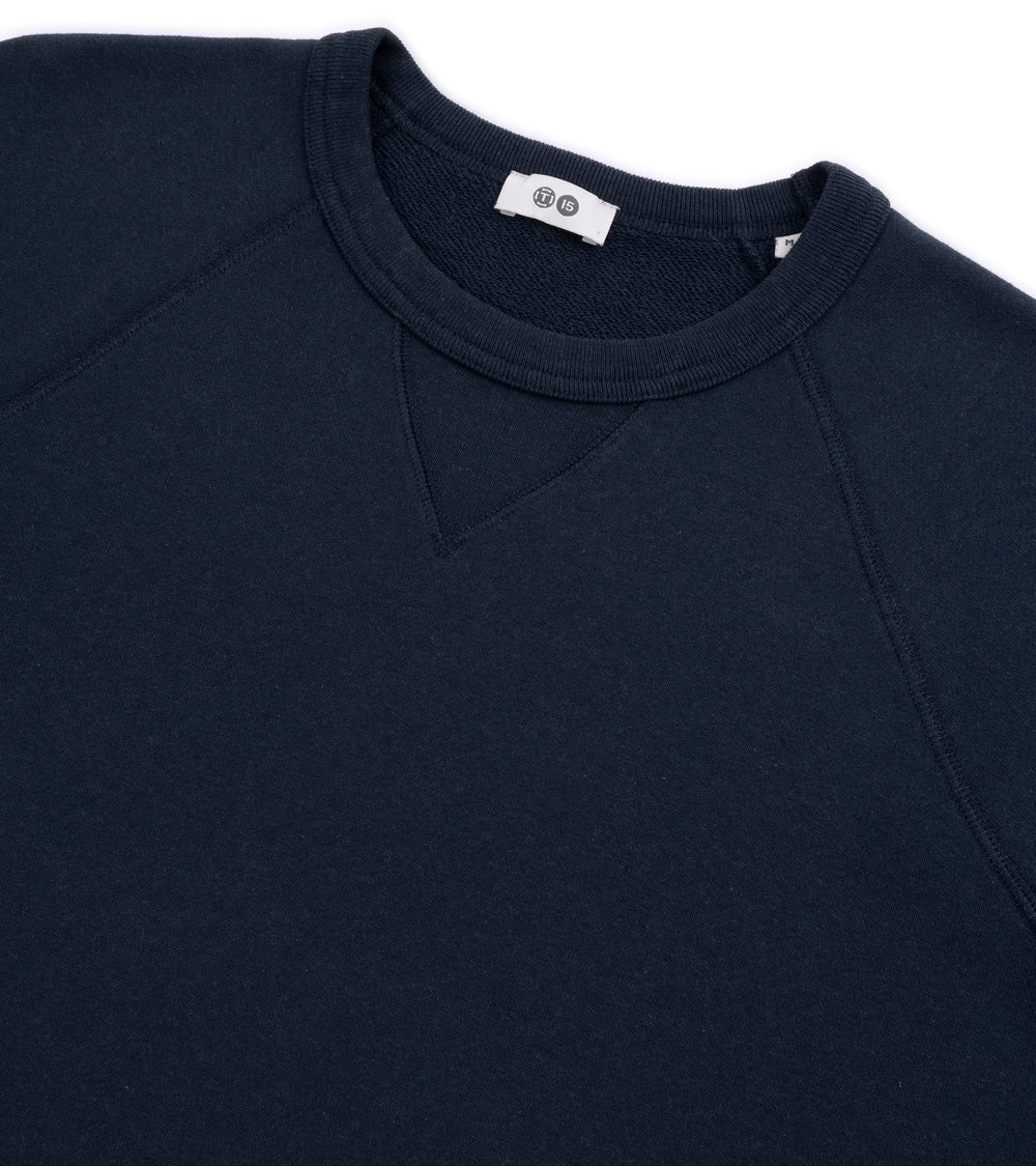 Trunk Cooper Cotton Crew Neck Sweatshirt: Navy