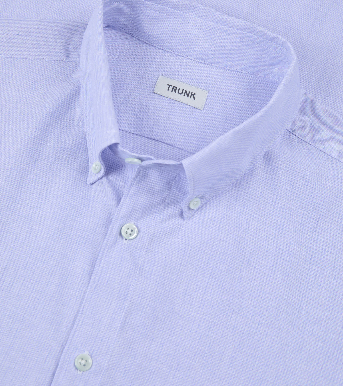 Trunk Eldon Cotton Linen Shirt: Light Blue