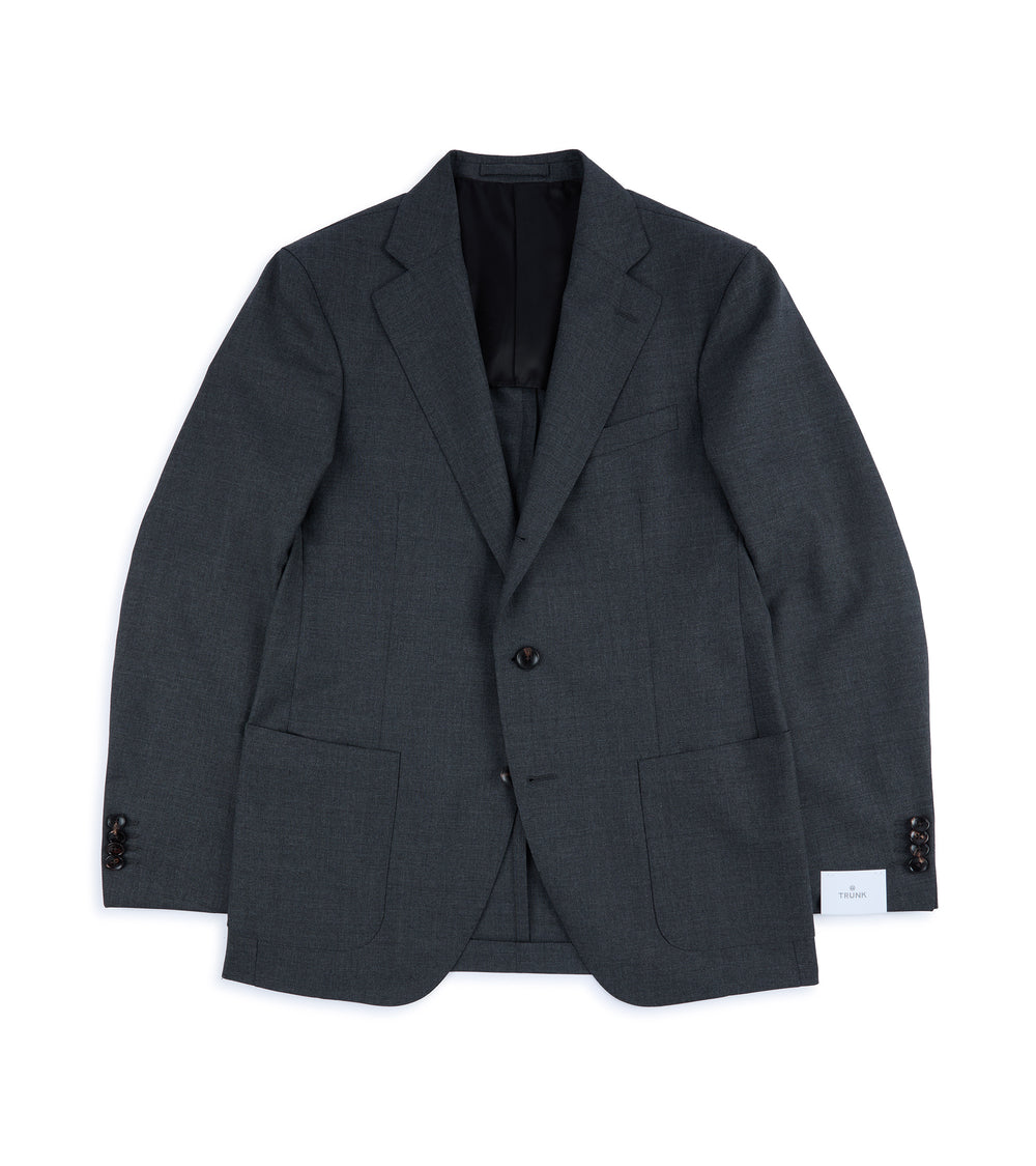 Trunk Walbrook Wool Fresco Suit Jacket: Grey