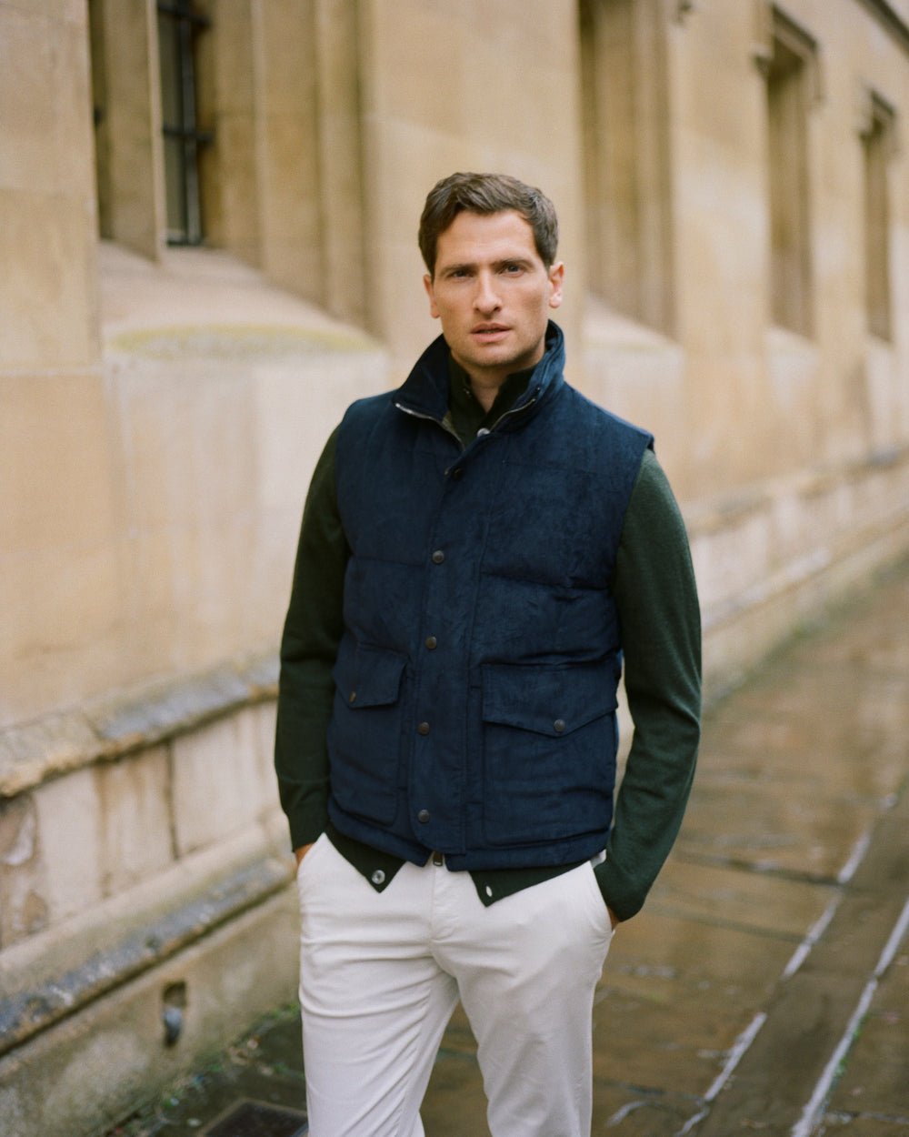 Trunk Moxon Long Sleeve Polo Shirt: Cream – Trunk Clothiers