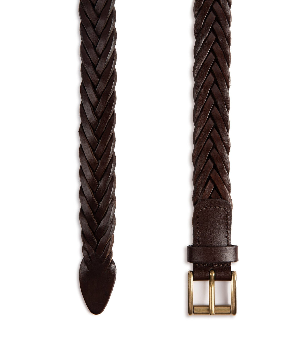 Anderson's Braided Leather Belt: Dark Brown – Trunk Clothiers