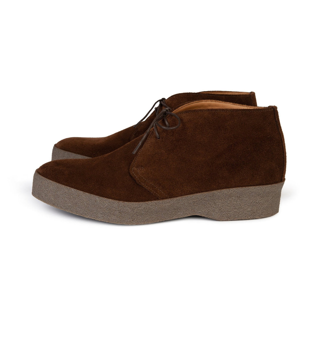 Sanders Hi-Top Suede Chukka Boot: Polo Snuff – Trunk Clothiers