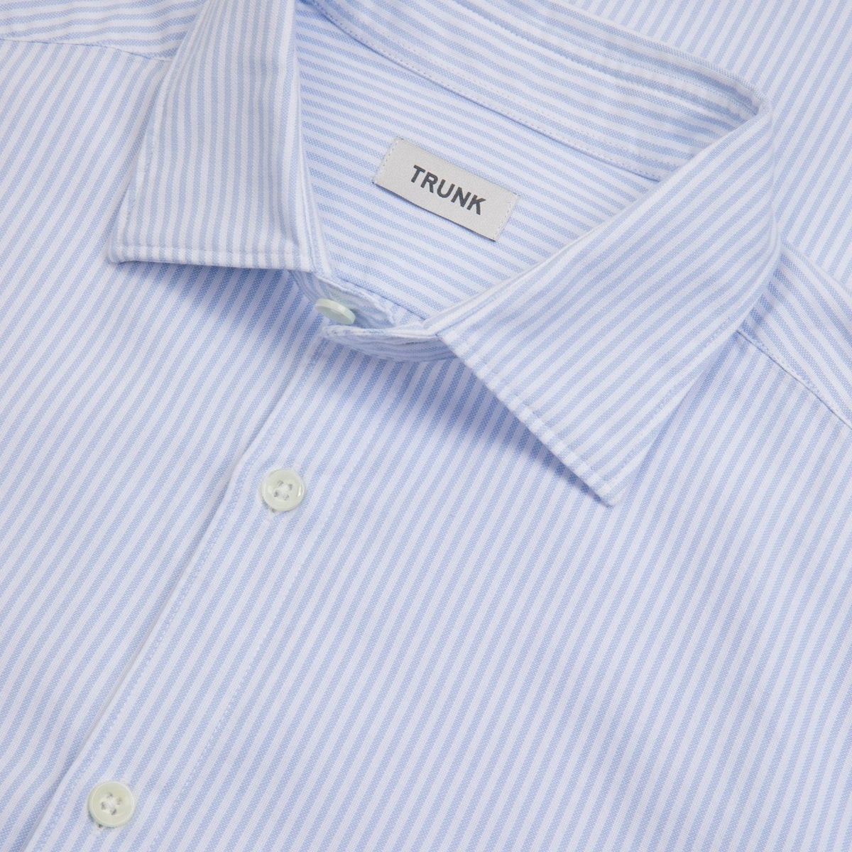 Trunk Austin Cotton Stripe Oxford Shirt: Light Blue – Trunk Clothiers