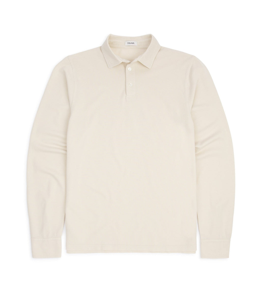 Trunk Moxon Long Sleeve Polo Shirt: Cream – Trunk Clothiers