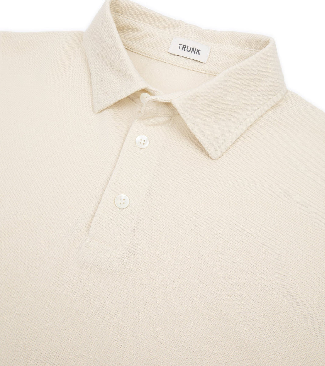 Trunk Moxon Long Sleeve Polo Shirt: Cream – Trunk Clothiers
