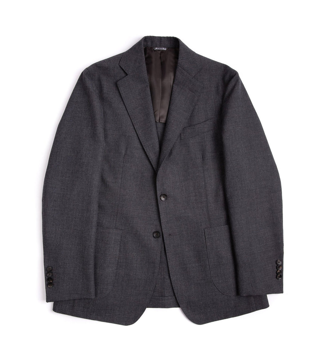 Trunk Wigmore Wool Fresco Suit Jacket: Charcoal – Trunk Clothiers